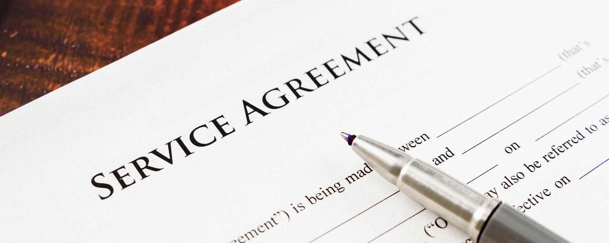 Service agreements → We offer the optimal service agreement